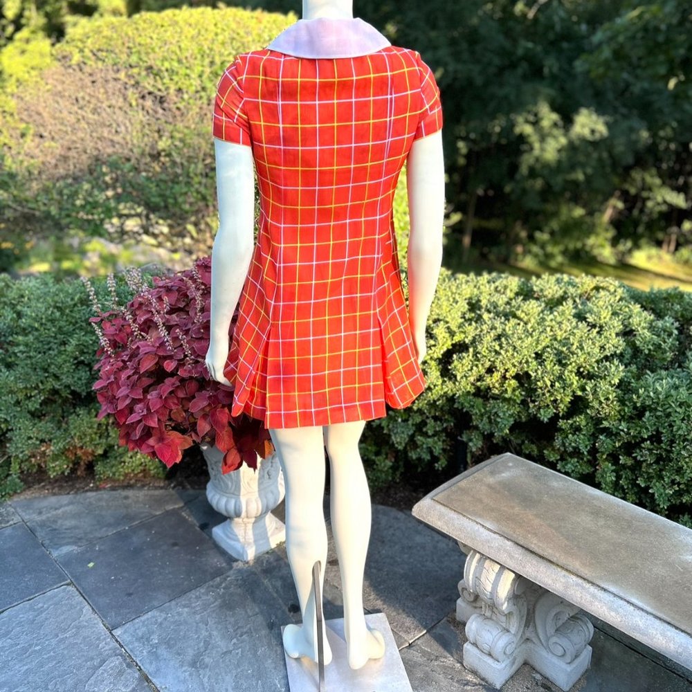 1960s Mod Micro Mini Checkered Dress - Gem